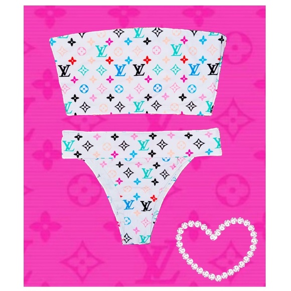 Swim | Lv Luxury Halter Swimsuit Womens Designer Bathing Suit | Poshmark